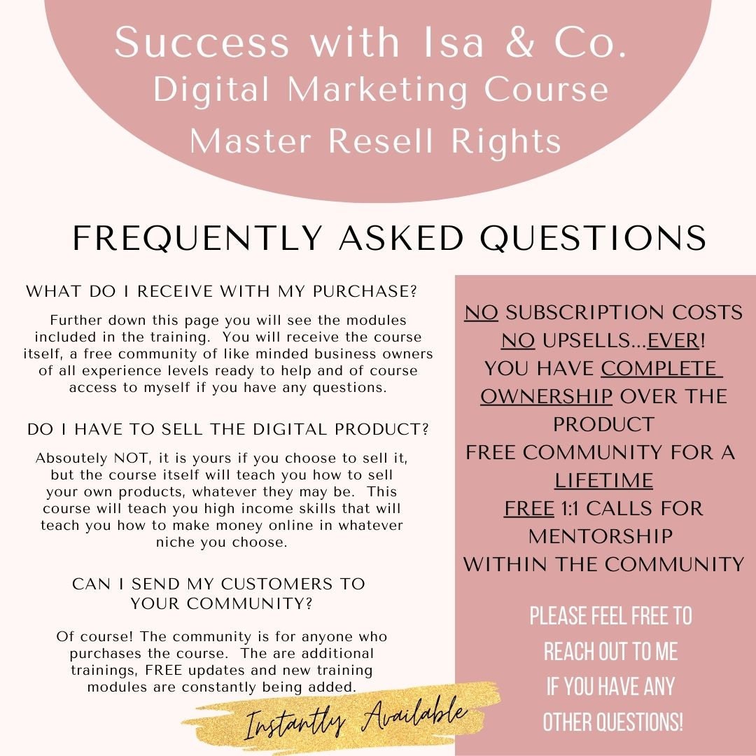 Master Resell Rights Course the Roadmap Done for You Digital Course ...