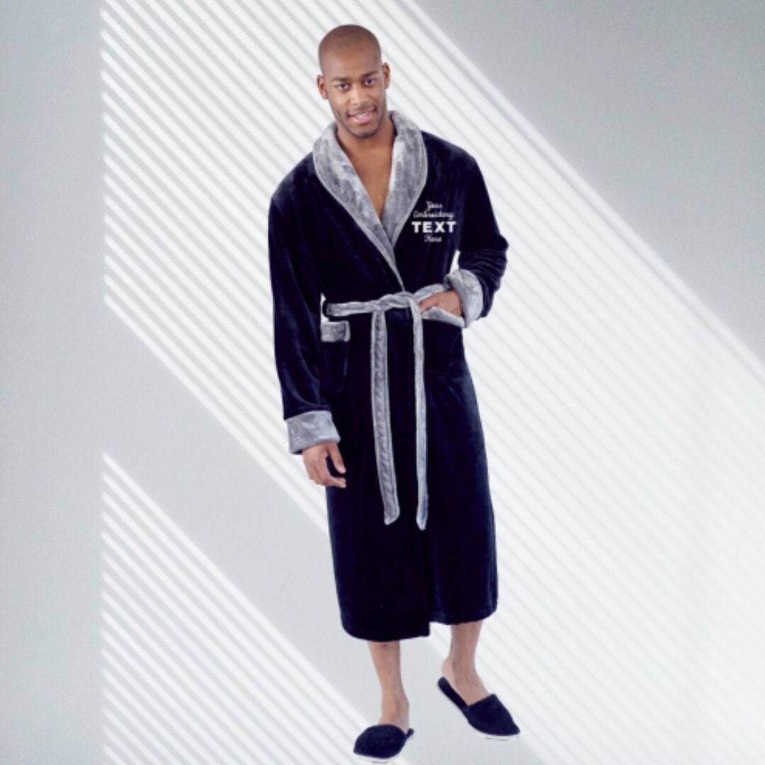 Personalized Plush Robes for Men - Customized Gift for Him - Custom ...