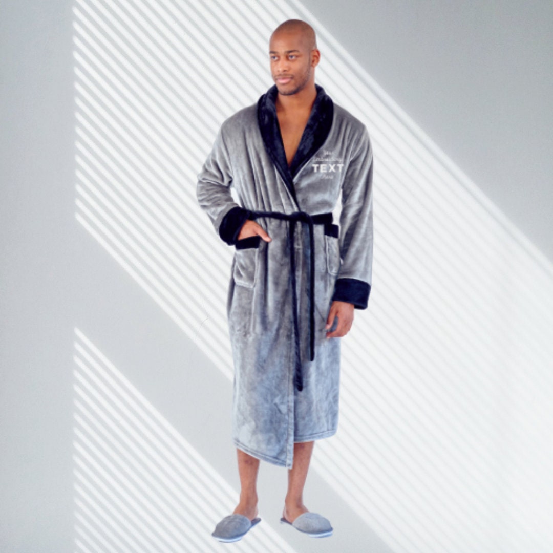 Personalized Plush Robes for Men - Customized Gift for Him - Custom ...