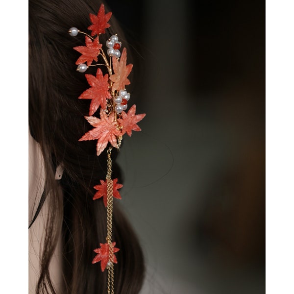 Maple Leaf Hair Pin - Etsy