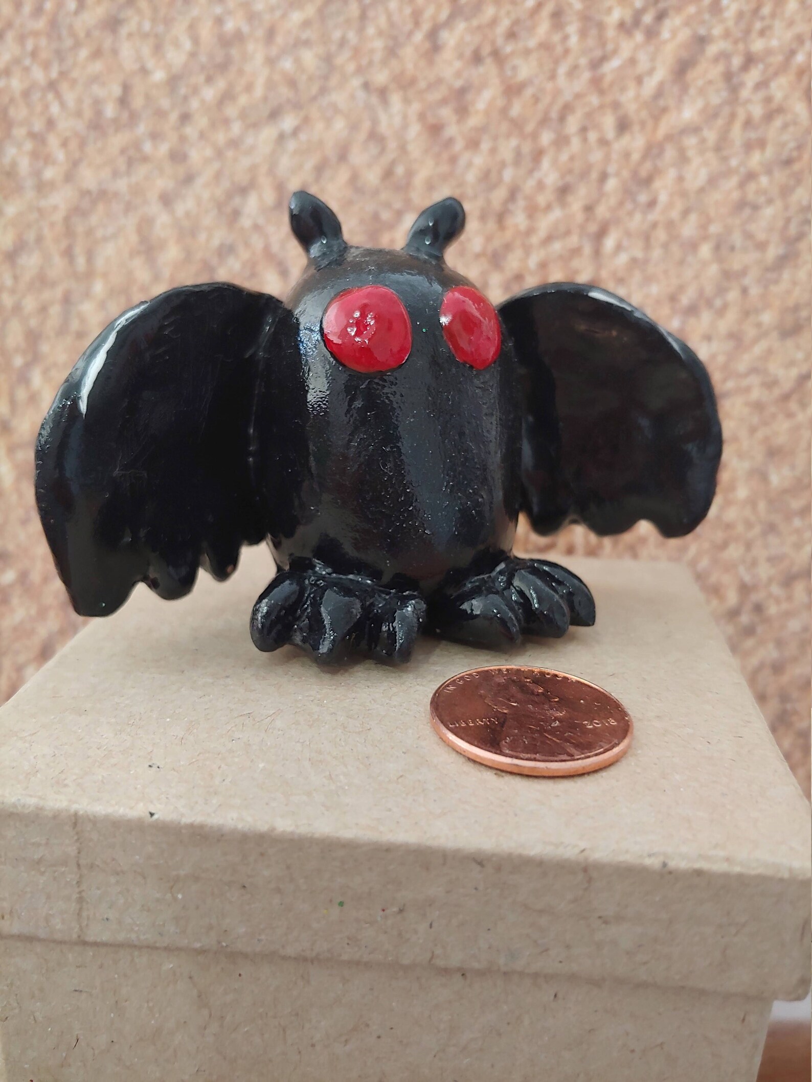 Cute Mothman Clay Figurine - Etsy