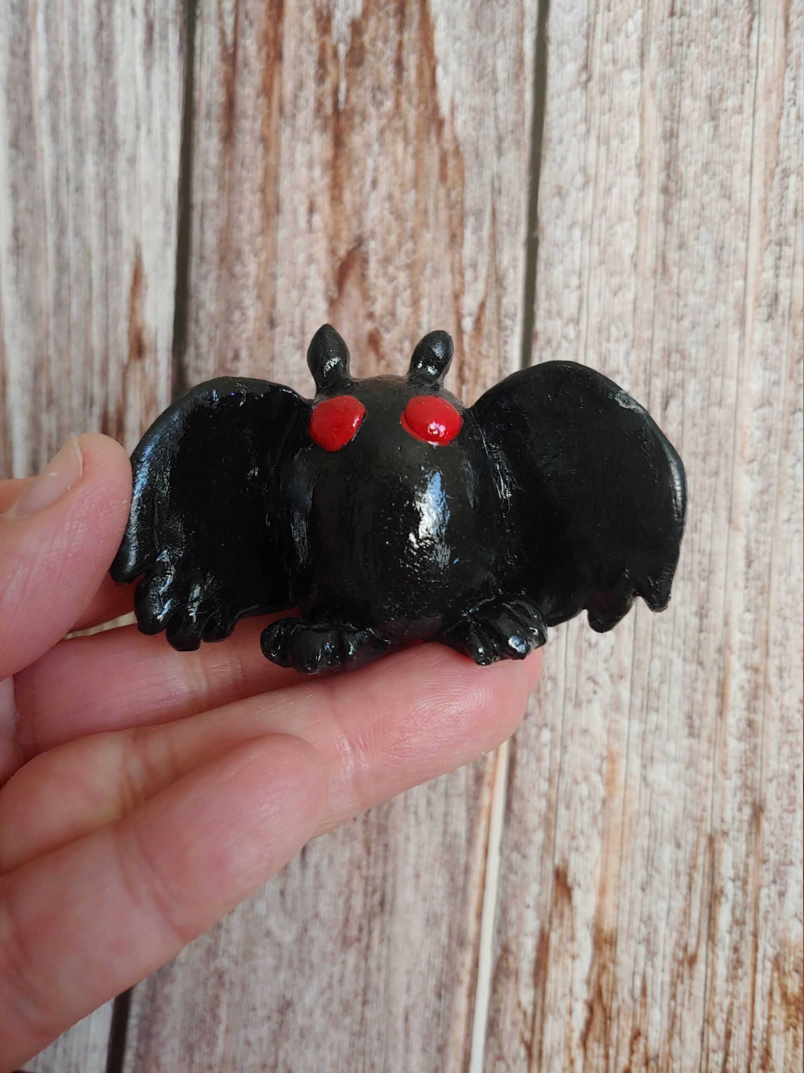 Cute Mothman Clay Figurine - Etsy