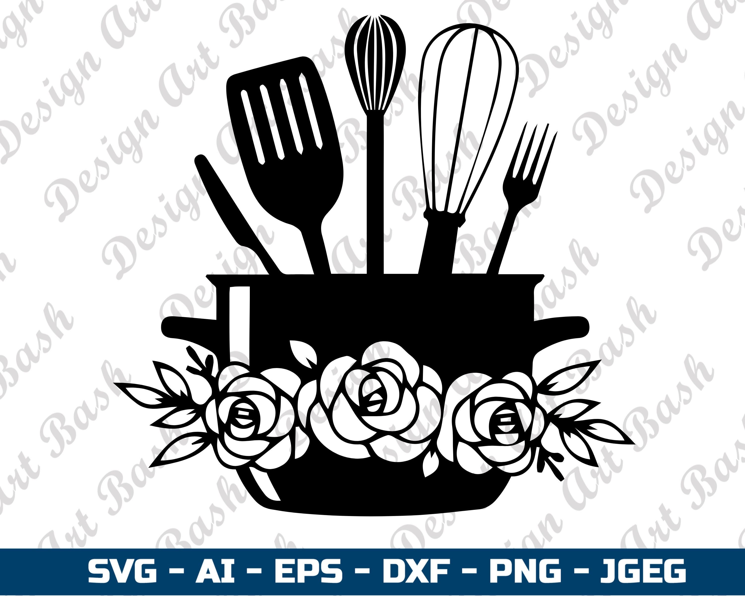 Kitchen Svg Kitchen Split Frame SVG Kitchen Cut File Baking Svg Cooking ...
