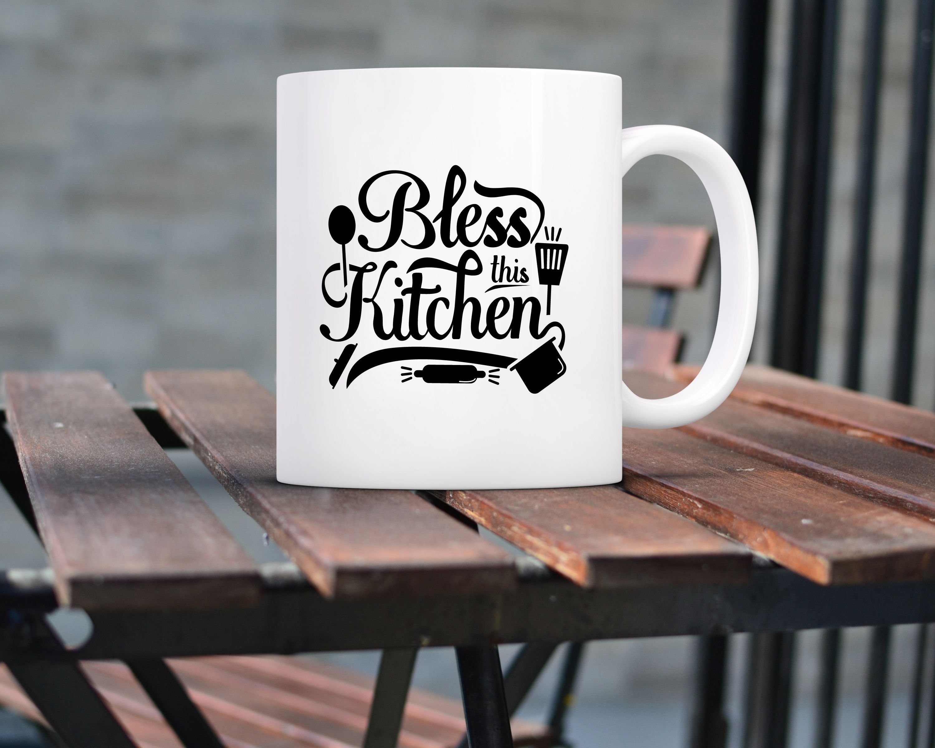 Bless This Kitchen Svg Farmhouse Svg Png Kitchen Decoration Svg Cut ...