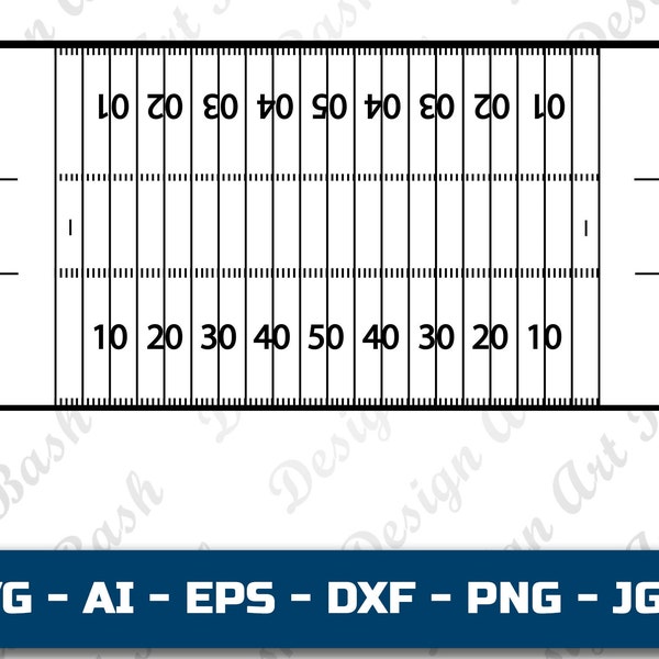 Football Field Yard Lines Svg - Etsy