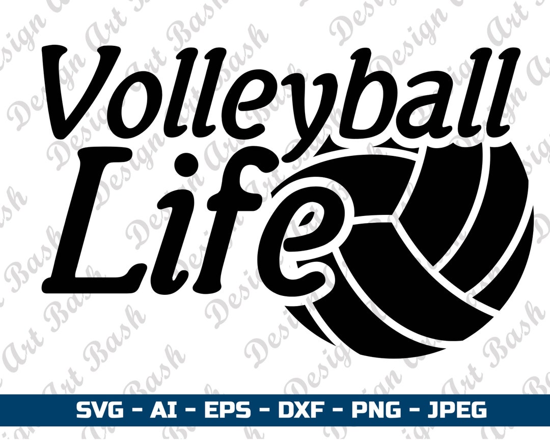 Volleyball Life Svg Volleyball Life PNG Clipart T Shirt Design for ...