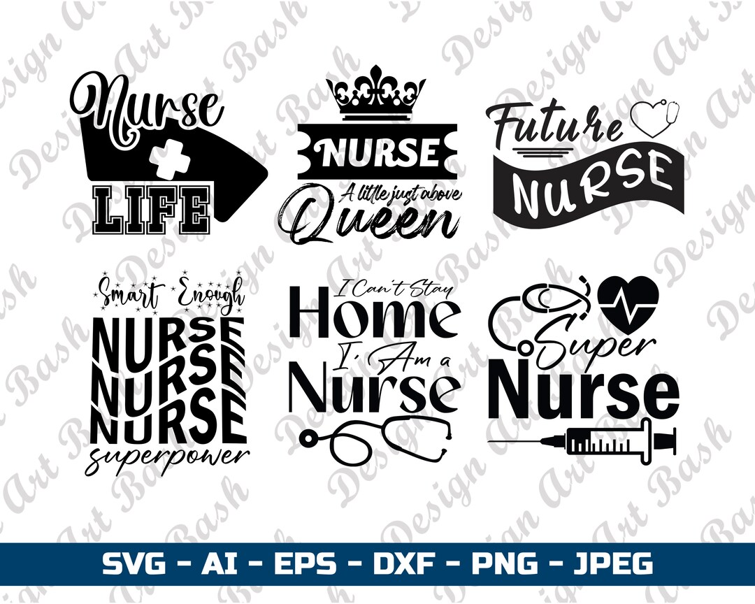 Nurse Quote Svg Bundle Nursiing Svg Designs Health Care Svg Png for ...