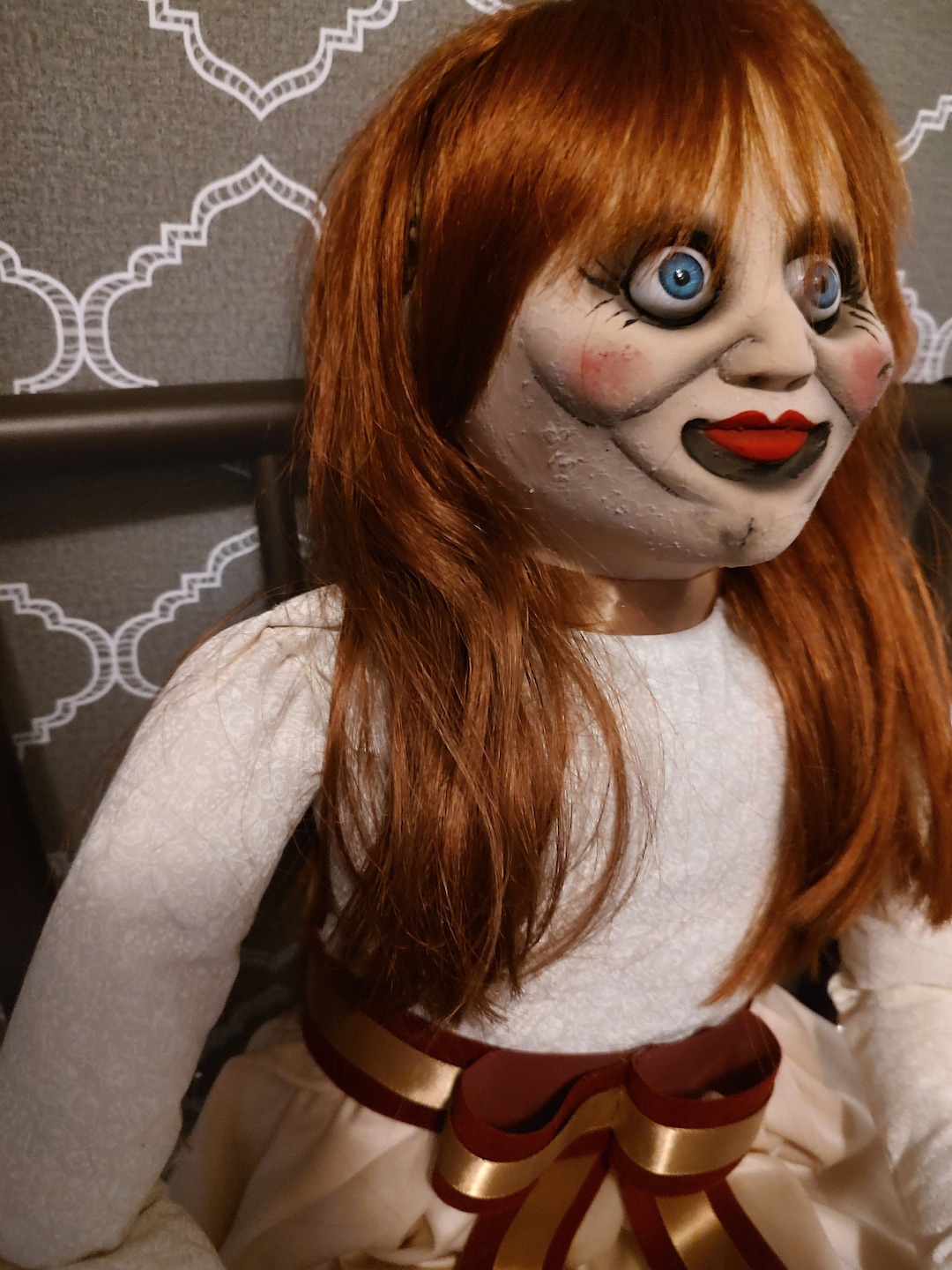 30 Annabelle Inspired Handmade Rag Doll Creepy Movie Etsy