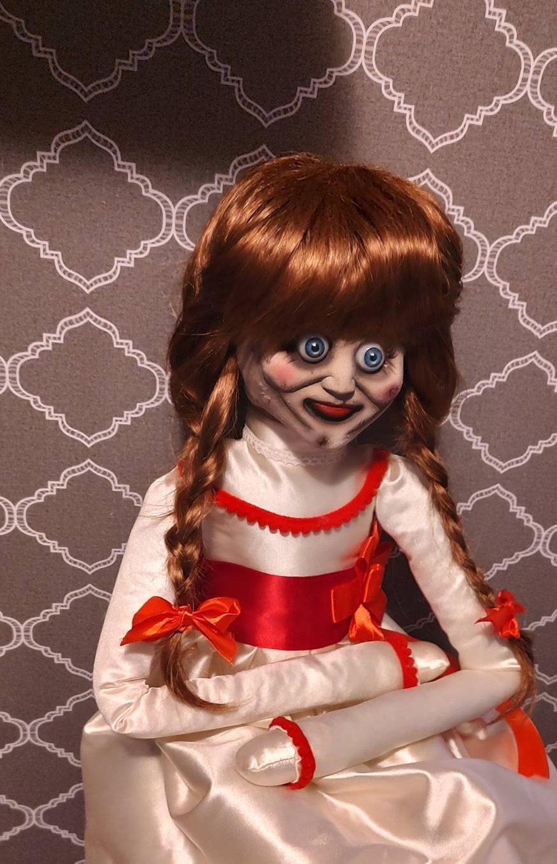 32 Annabelle Inspired Handmade Rag Doll Creepy Movie Etsy