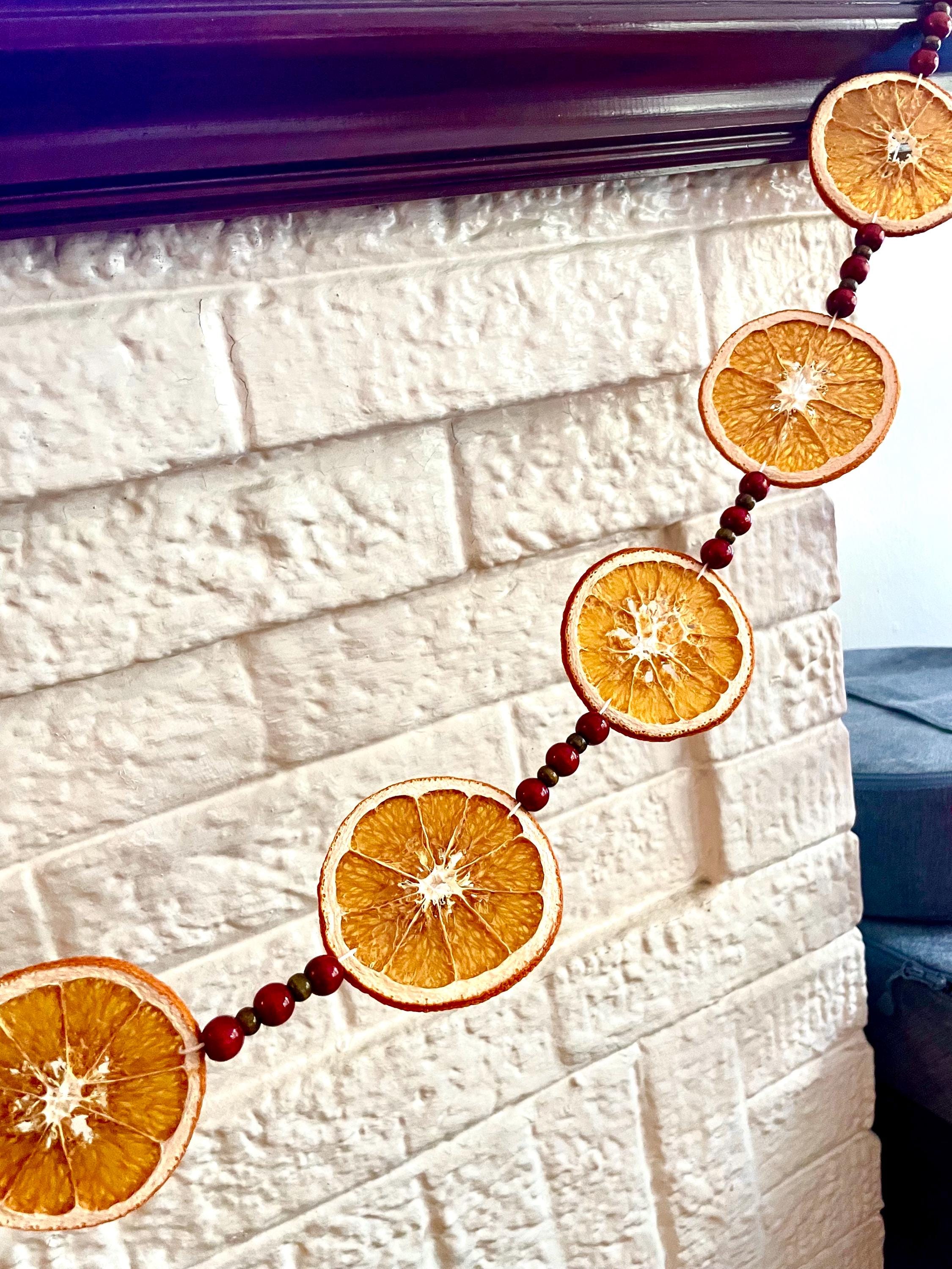 6 Ft Garland Made With Dried Oranges - Etsy