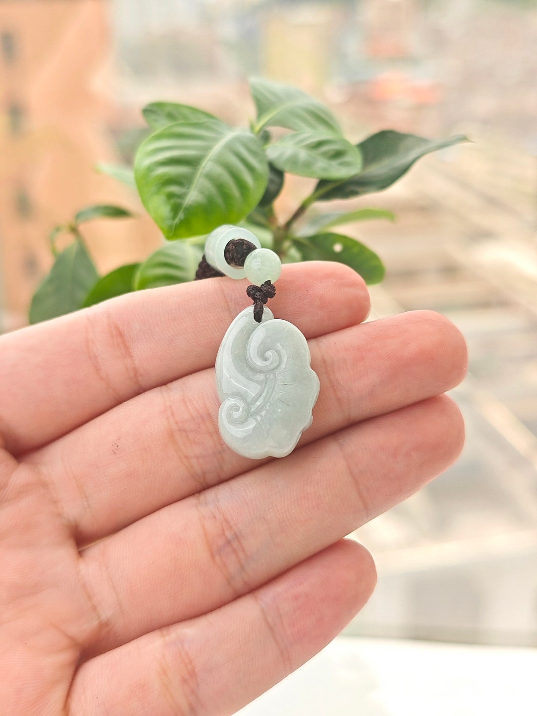 Ruyi Jade Pendant Natural Burmese Jadeite Authentic Grade A - Etsy