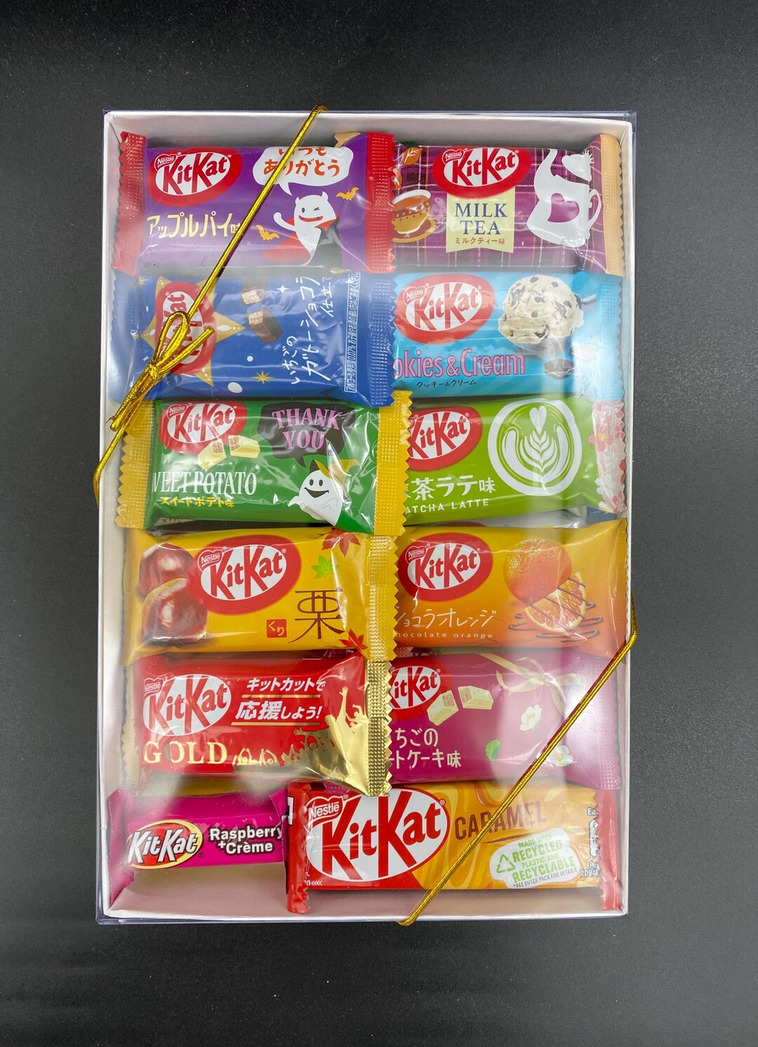 34 Piece Japanese Kit Kat Tasting Gift Box: Exotic Flavors Assortment ...