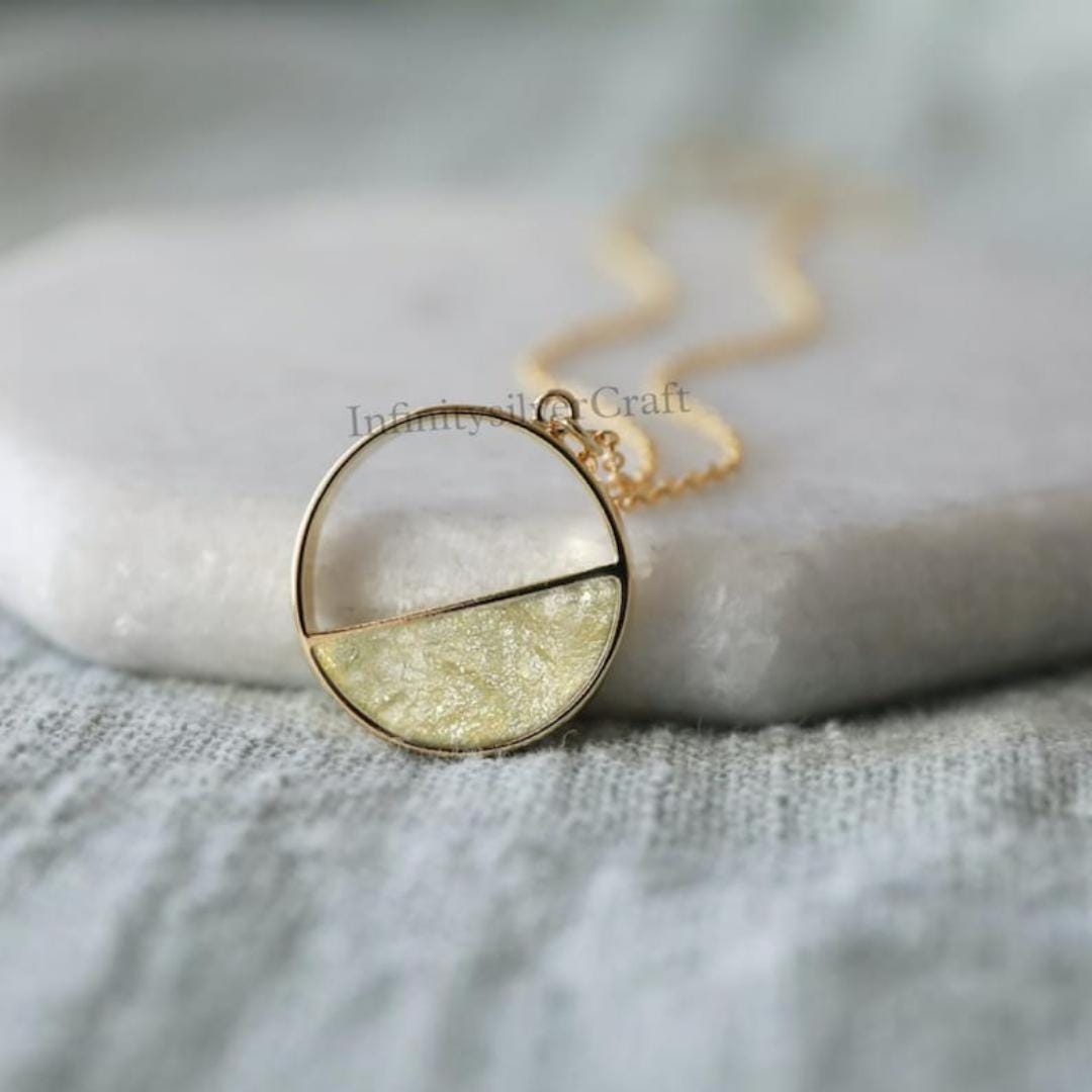 Libyan Desert Glass Pendant Silver Jewelry Libyan Glass Pendant, Real ...