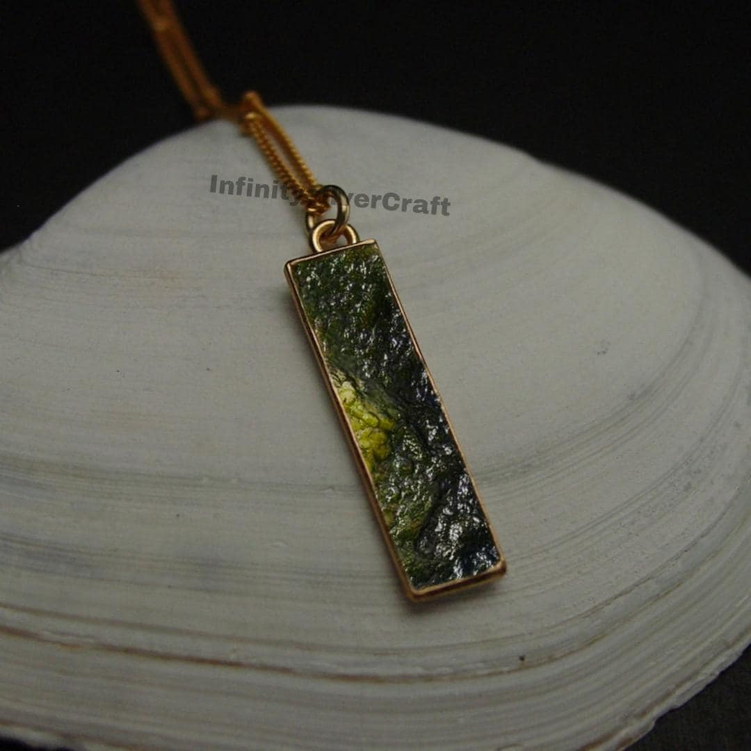 14k Gold A-grade Certified Moldavites From Chlum, Czech Republic | 925 ...