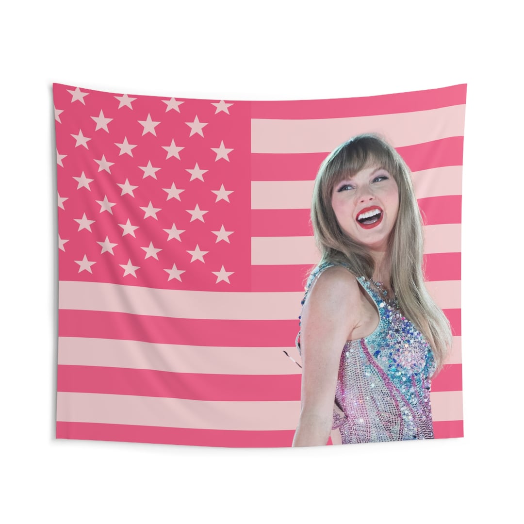 Taylor Swift Pink American Flag Funny Meme College Dorm Room Decor Wall ...