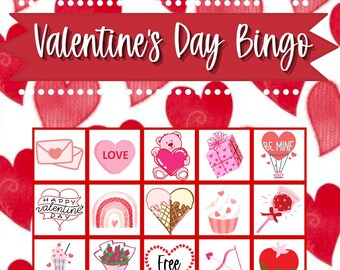 Valentine's Day Themed Bingo for Classroom or Party 100% Customizable ...