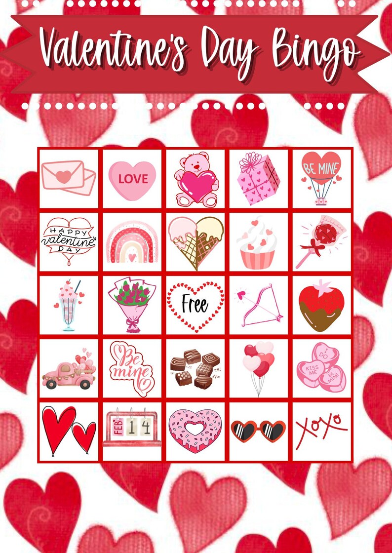 Valentine's Day Bingo - Etsy