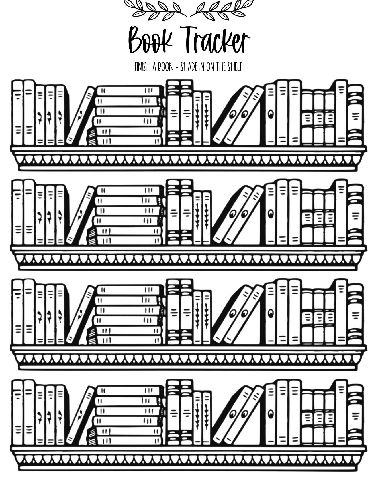 Book Tracker - Book Journal - Reading Journal - Etsy