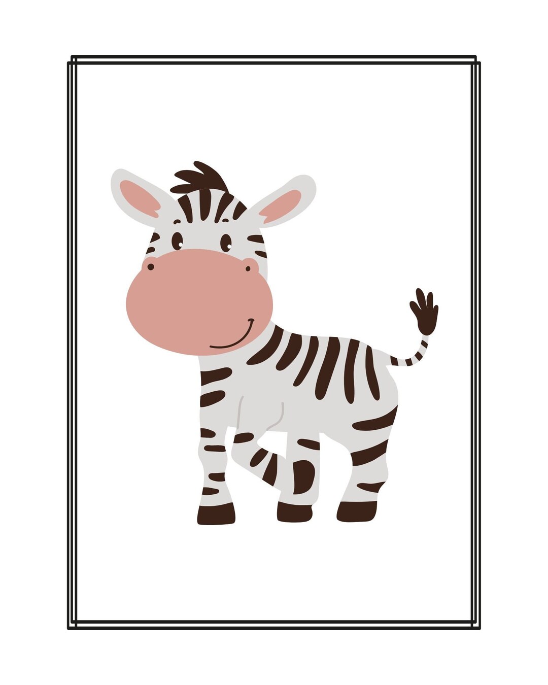 Zebra Nursery Poster - Etsy