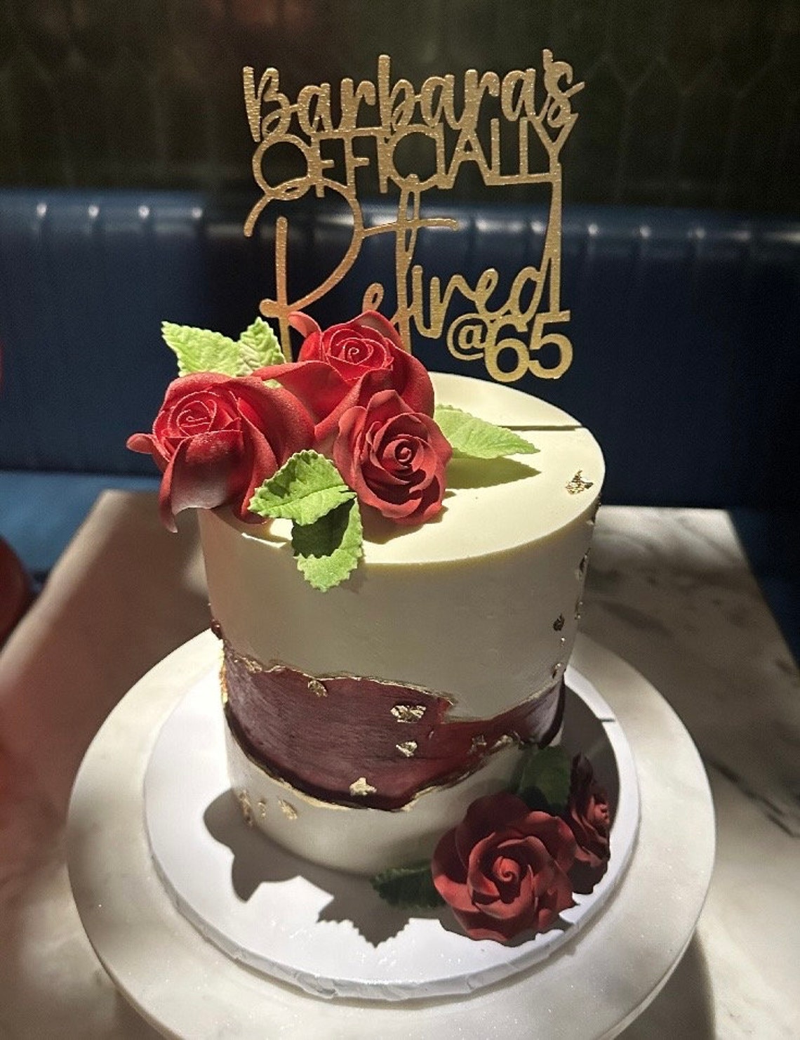 Happy Retirement Cake Topper. Officially Retired Cake Toppper ...