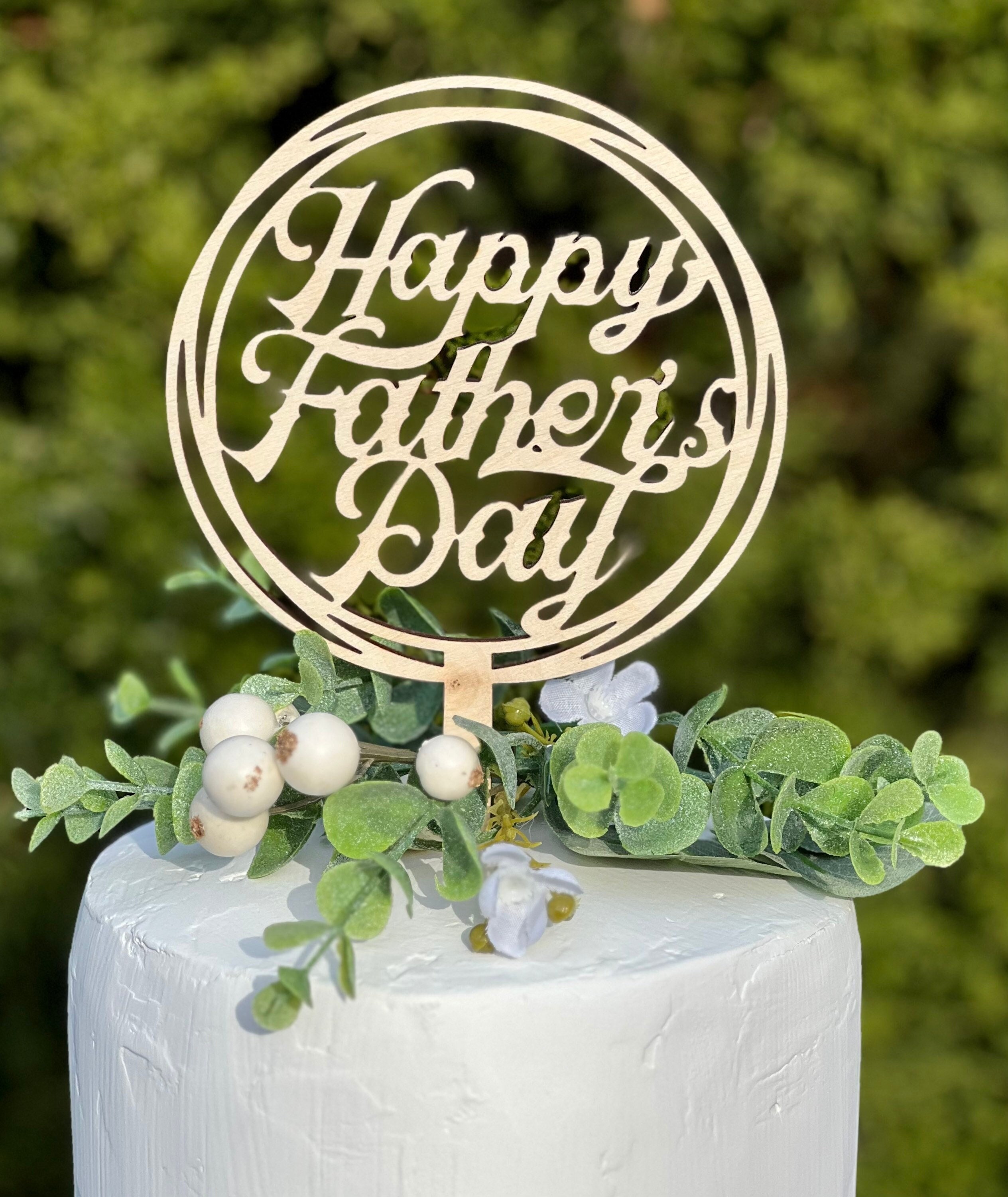 Happy Fathers Day Cake Topper. Best Dad Cake Topper. 1 Dad Cake Topper ...