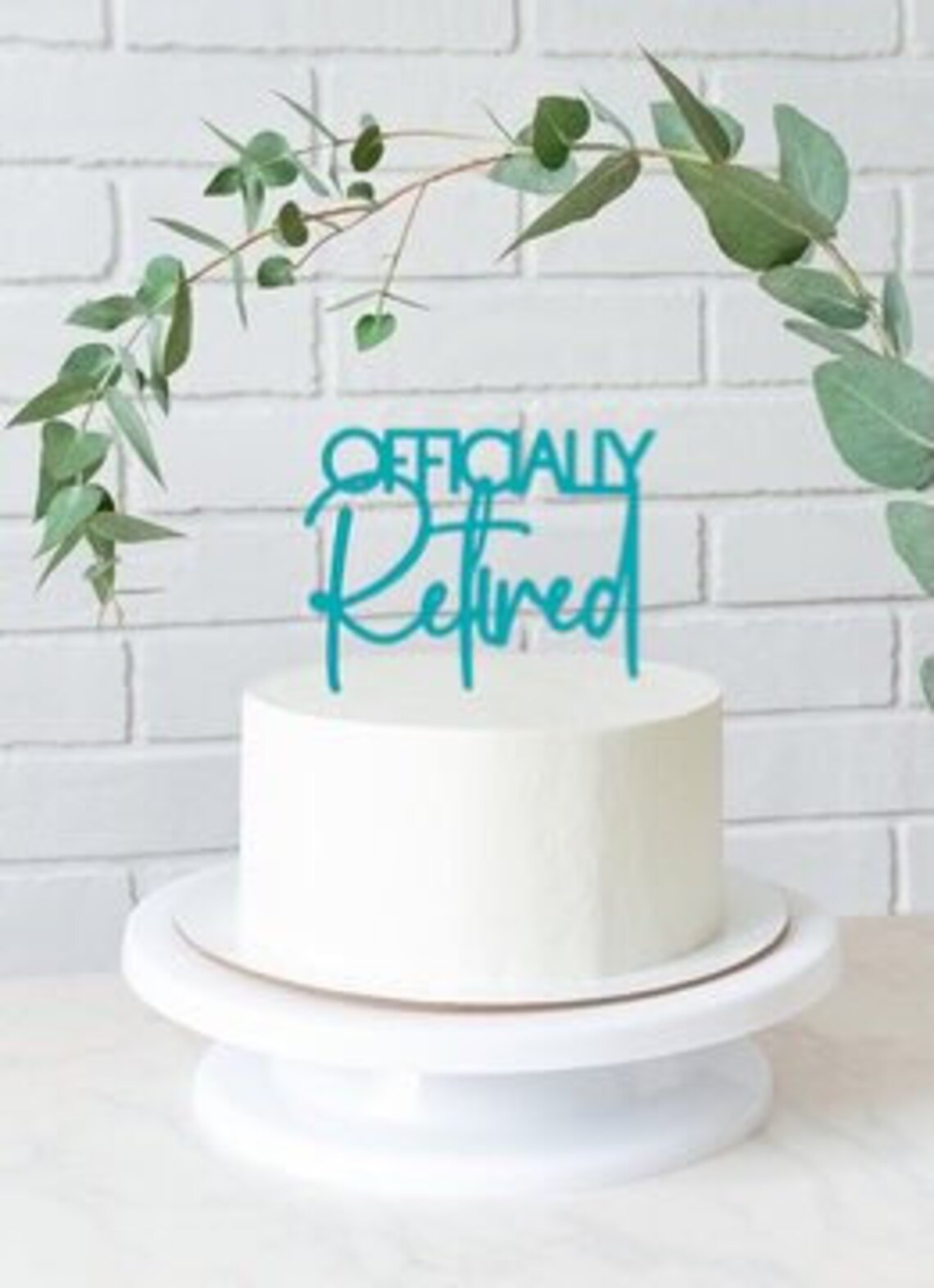 Happy Retirement Cake Topper. Officially Retired Cake Toppper ...