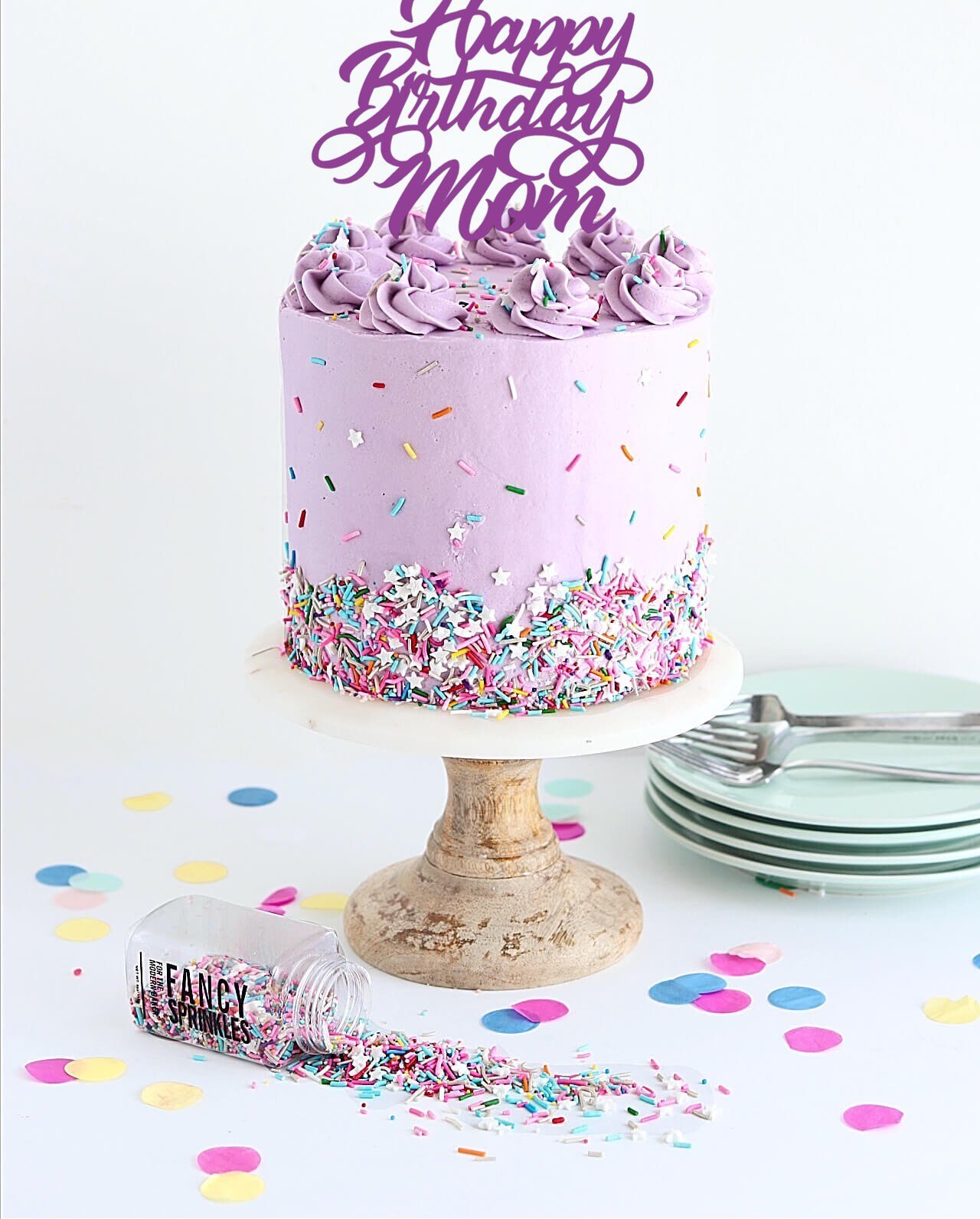 Happy Birthday Mom Cake Topper. Mothers Day Cake Topper. Happy Birthday ...