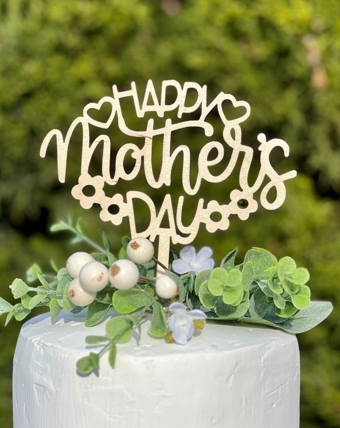 Happy Mother’s Day Cake Topper. Happy Birthday Cake Topper. Custom Cake ...