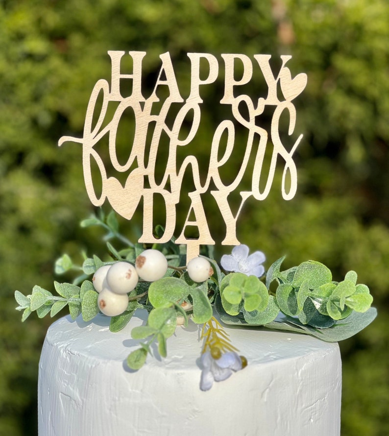 Happy Fathers Day Cake Topper. Dad Cake Topper. Best Dad. 1 Dad. - Etsy