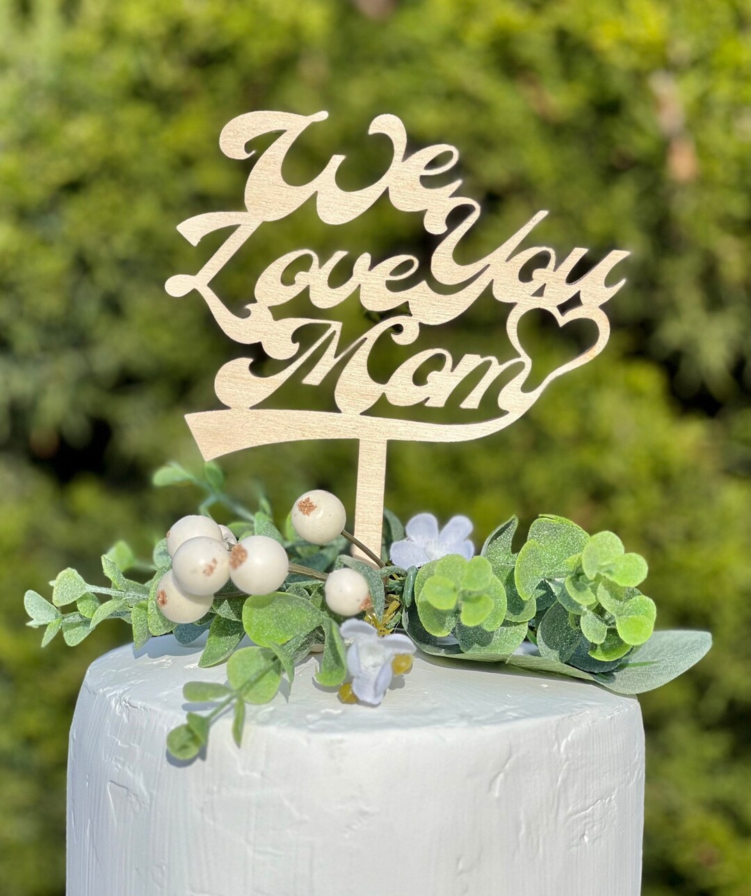 We Love You Mom Cake Topper. Mother’s Day Cake Topper. Mom’s Birthday ...