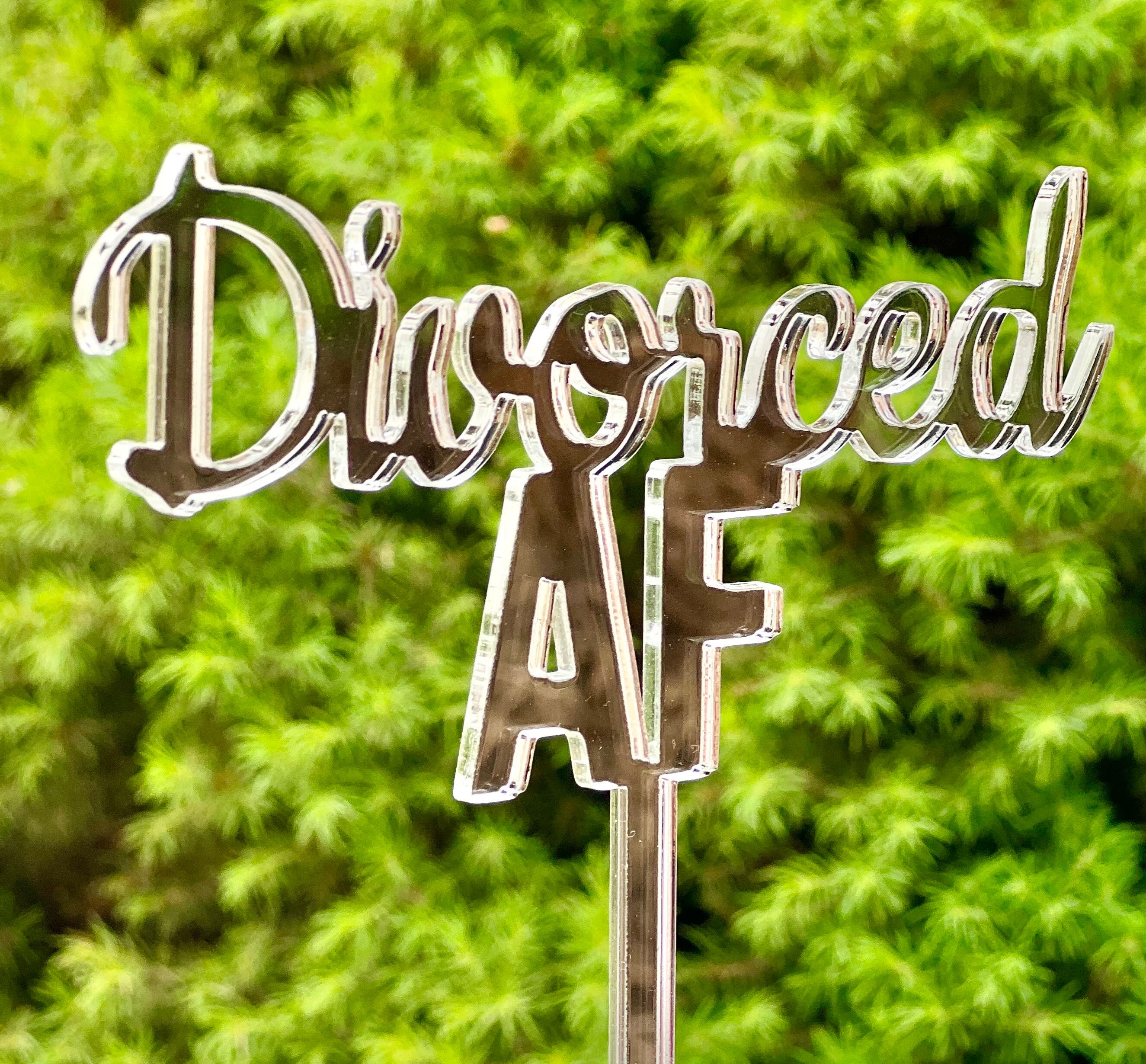 Divorced AF Cake Topper. Break up Cake Topper. Fun Cake Toppers ...