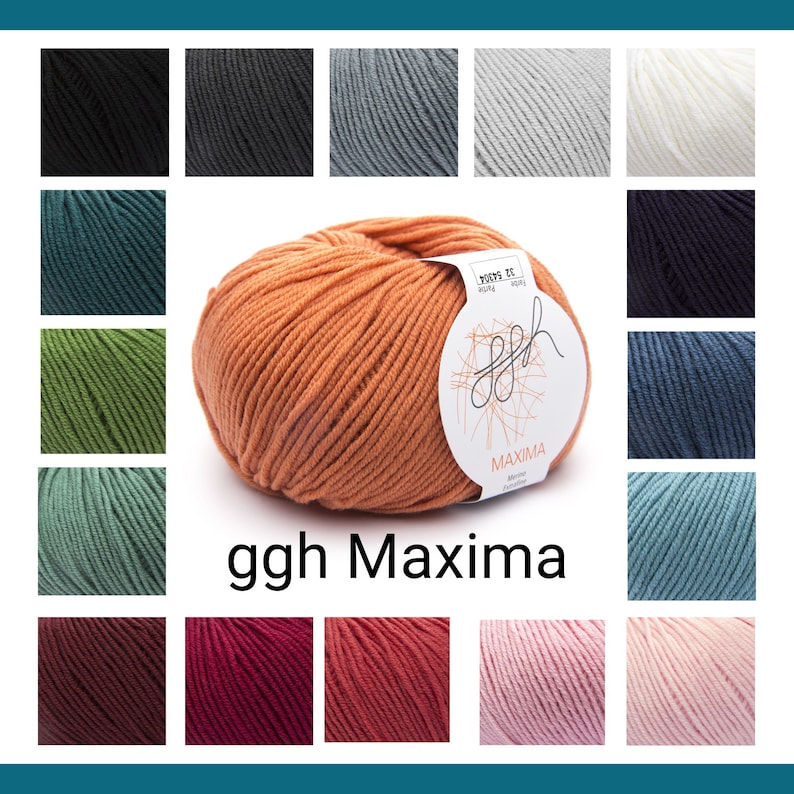 Ggh Maxima | 100% Virgin Wool (merino) Extra Fine and Superwash | 110 M ...