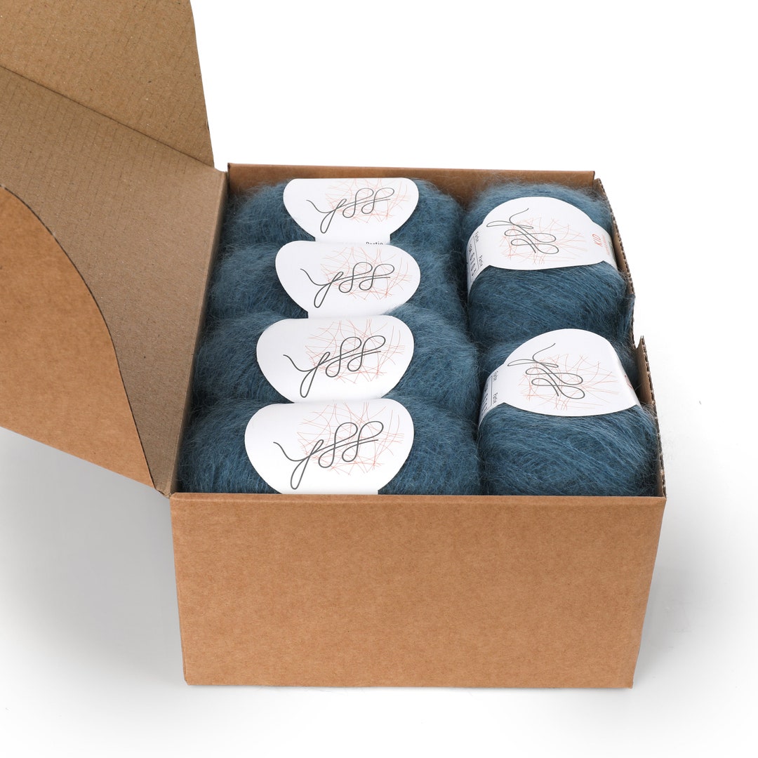 Ggh Kid Box 6 Balls of Knitting Wool Made From Kid Mohair Color 134 ...