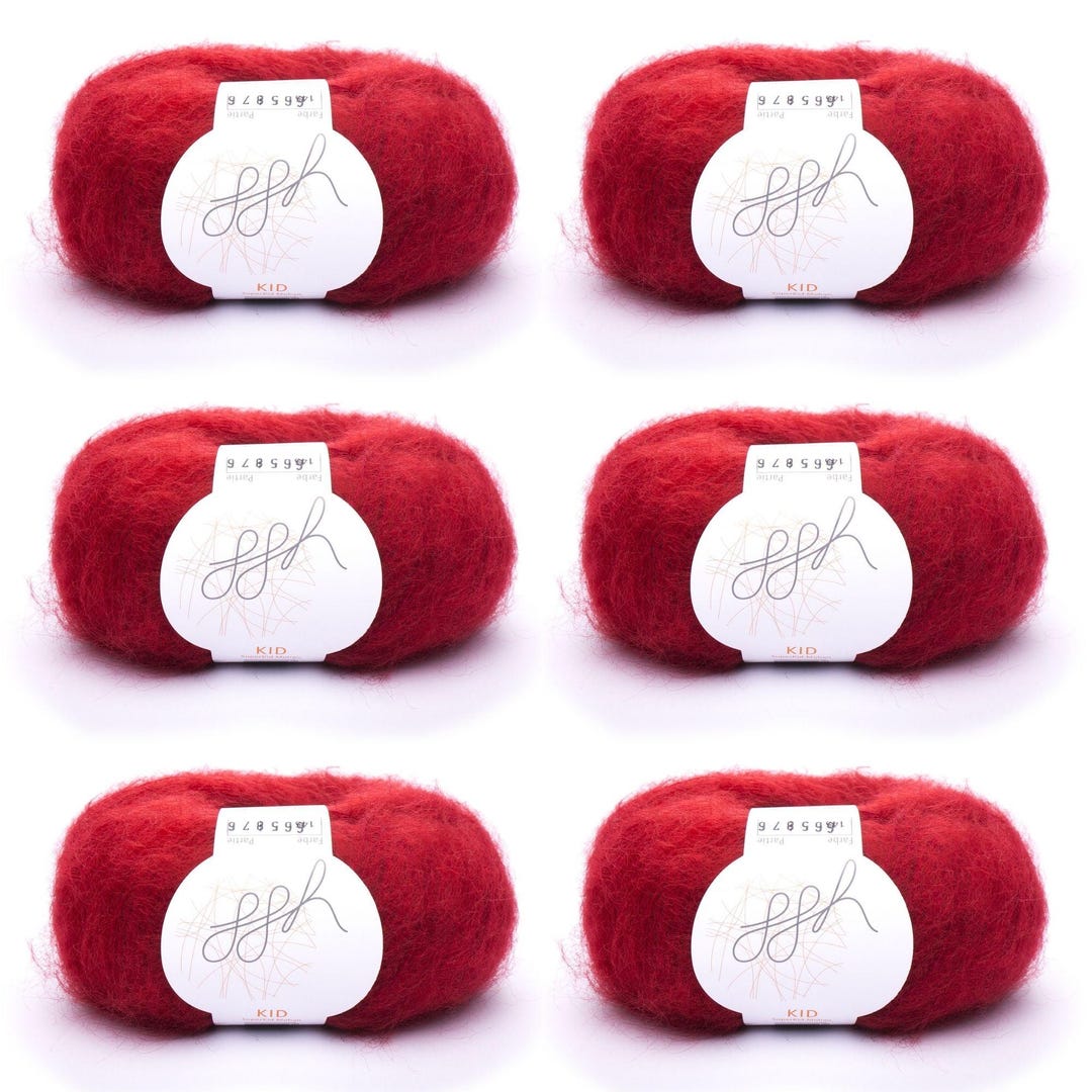Ggh Kid Box | 150g Set (6x25g)| 145 - Crimson Red - Etsy