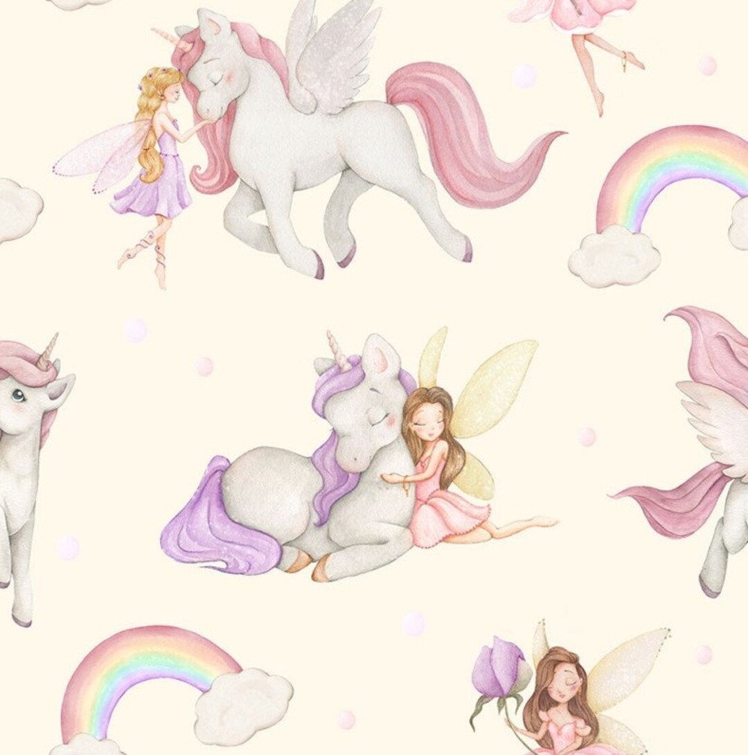 Preorder Exclusive Premium Cotton Fabric Patchwork by the Meter Unicorn ...
