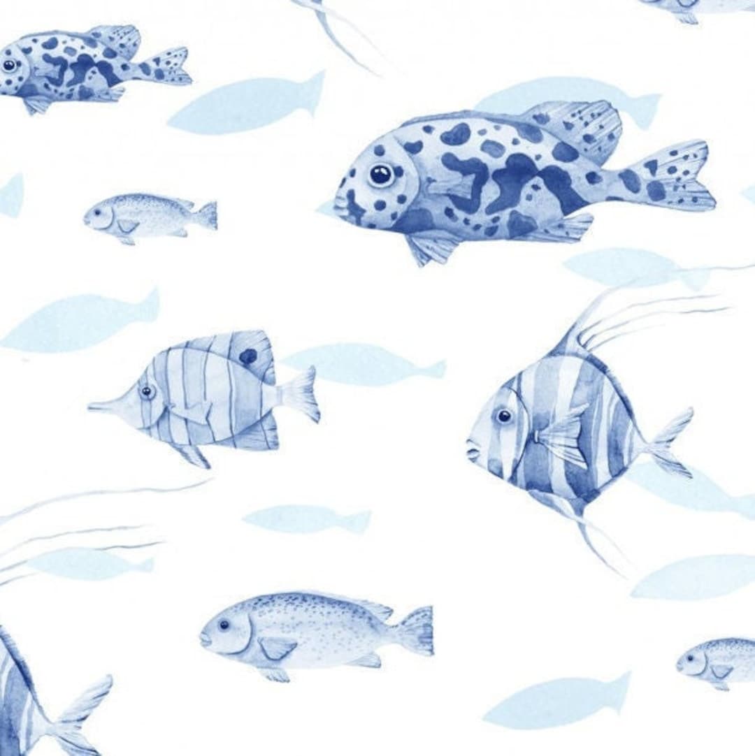 Pre-order Exclusive Premium Cotton Fabric Patchwork Maritime Sea ...