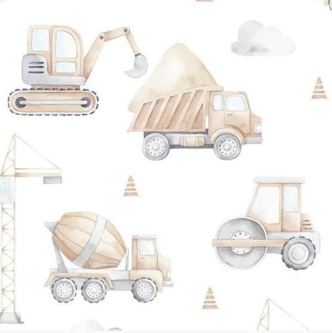 Preorder Exclusive Premium Cotton Fabric Patchwork Construction Site ...