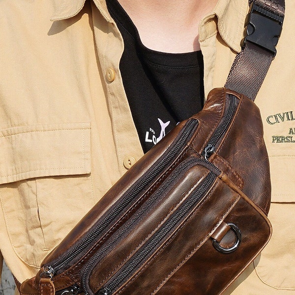 Leather Waist Bag - Etsy