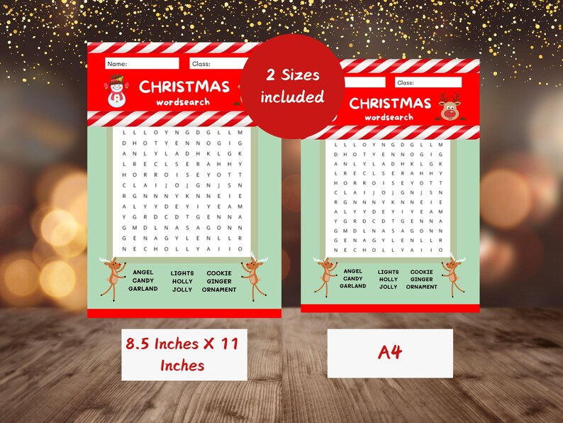 Christmas Word Search Christmas Activity Pack for Kids Christmas ...