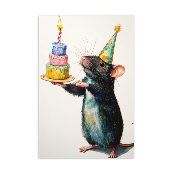 Rat Card - Etsy