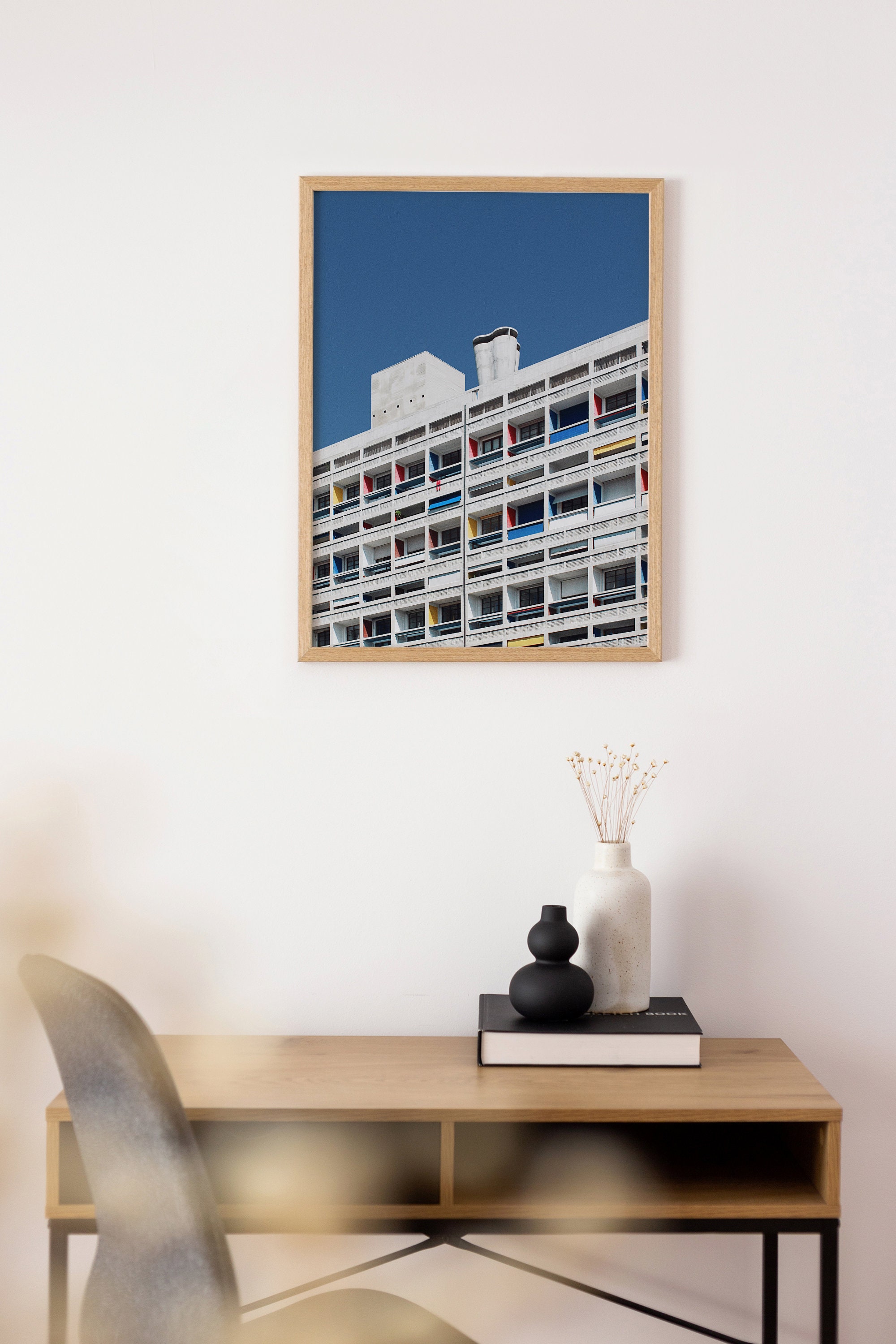 LE CORBUSIER Digital Print, Cite Radieuse, Unite D'habitacion, Modernist Architecture Art Print ...