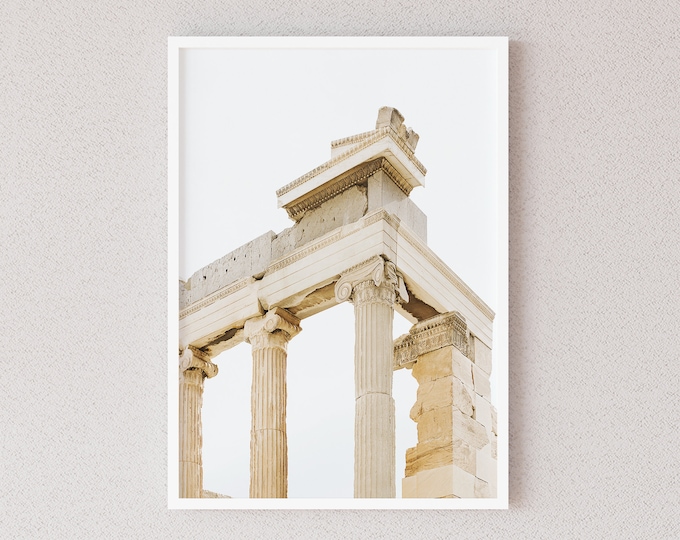 The Parthenon Athens Greek Temple Architecture 1924 Lithograph Gift for Architect Traveler ...