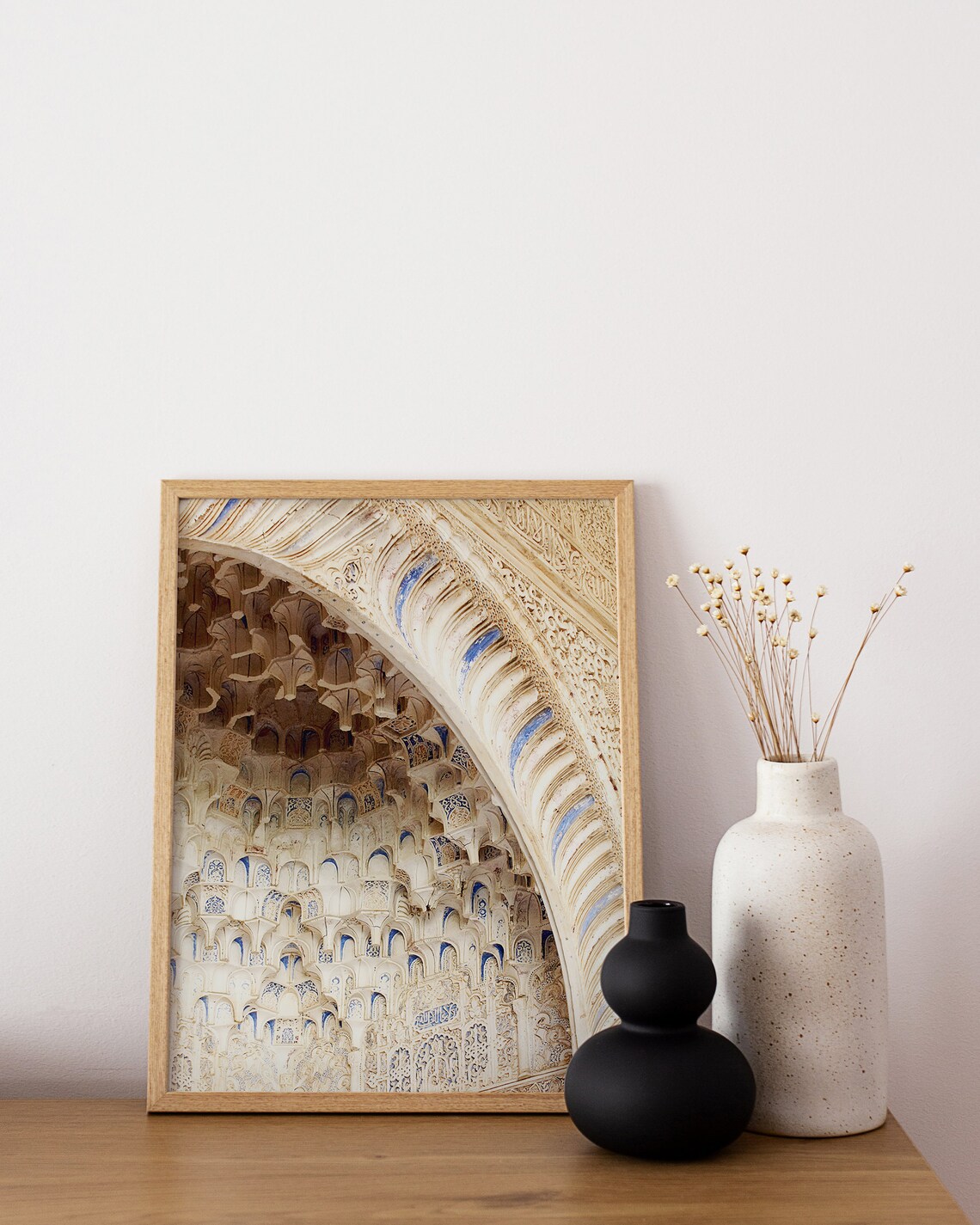 Muqarnas Digital Print, Alhambra Palace Vault Detail Photo, Islamic ...