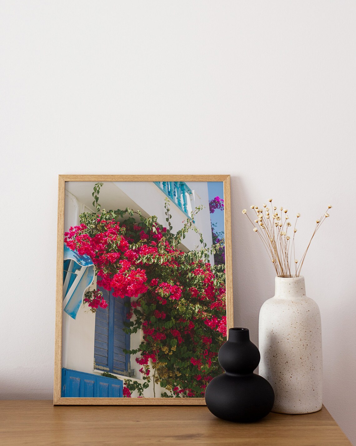 Bougainvillea Digital Print, Red Flower Poster, Greek Bougainvillea ...