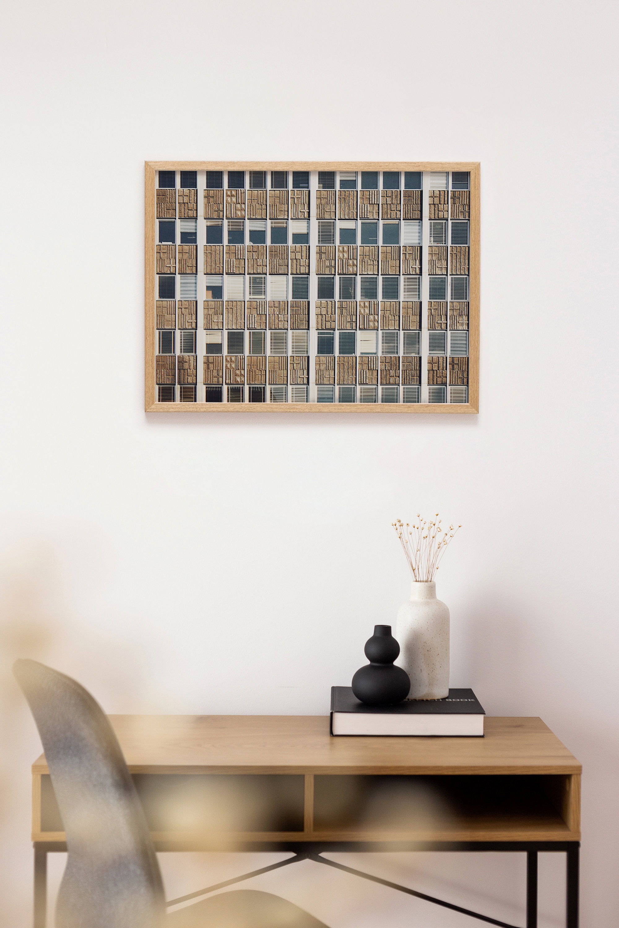 Brutalist Building Facade Digital Print, Modernist Architecture Art ...