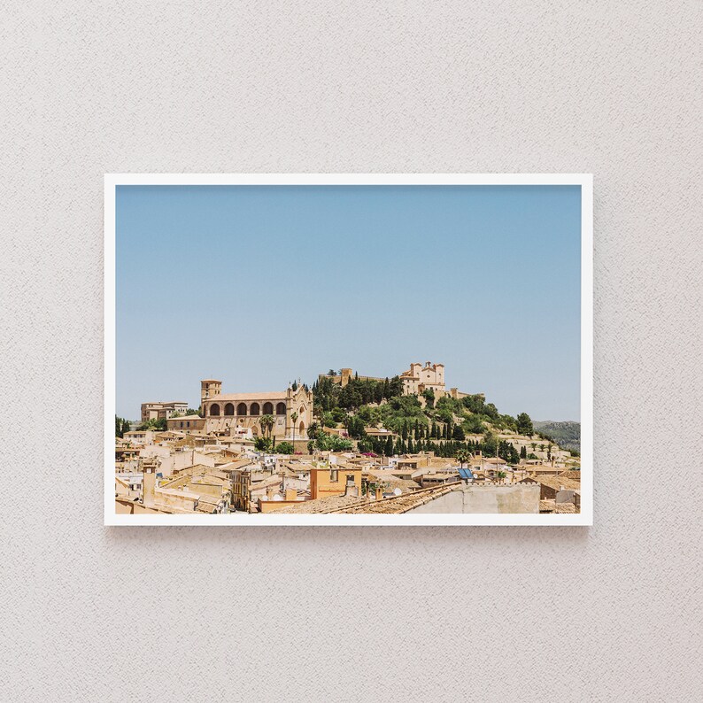 Arta Mallorca Digital Print, Spanish Village Poster, Balearic Islands ...