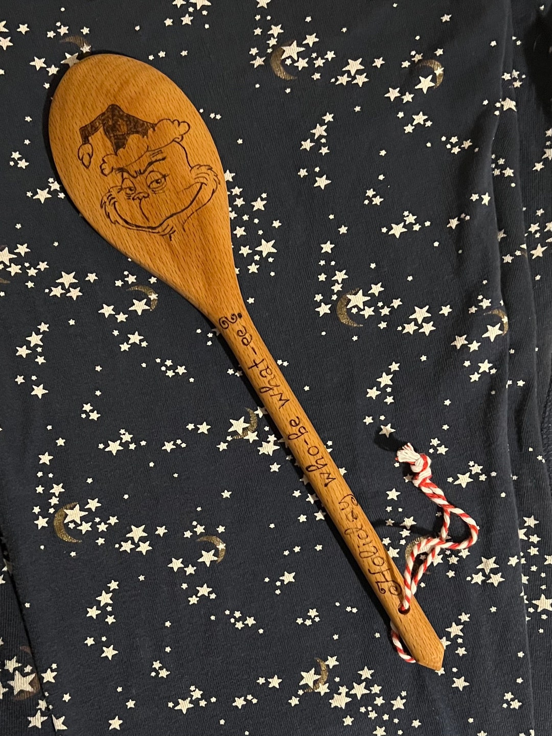 Grinch, Grinchmas, Inspired Wooden Spoon, Quirky Christmas Gift - Etsy