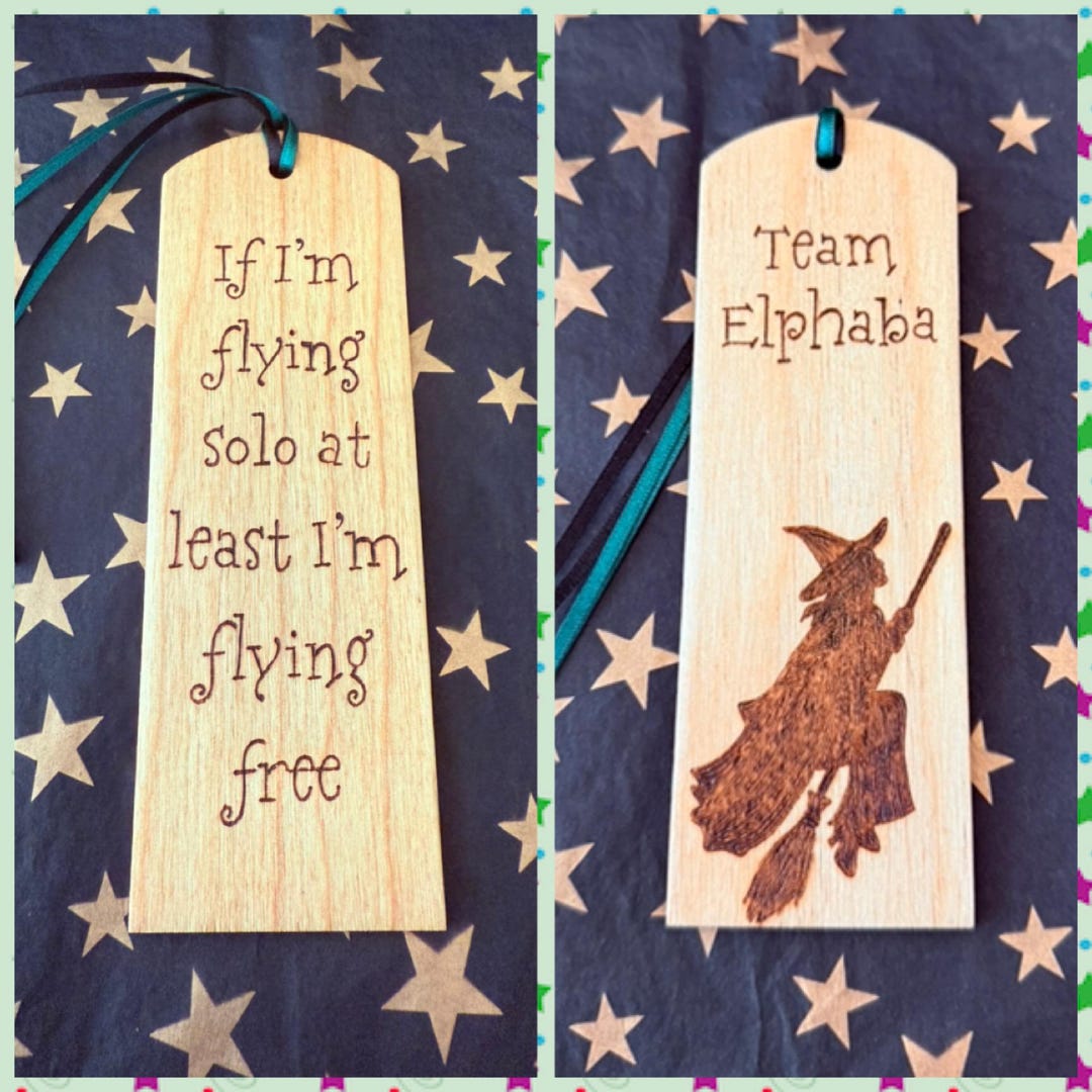 Team Elphaba, Wicked Inspired Bookmark, Elphaba Gift, Booklovers, Play ...