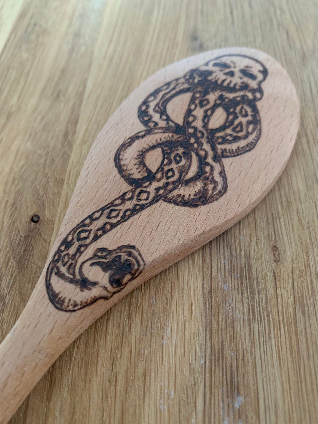 Harry Potter, Hogwarts, Inspired Dark Mark Wooden Spoon Gift - Etsy UK