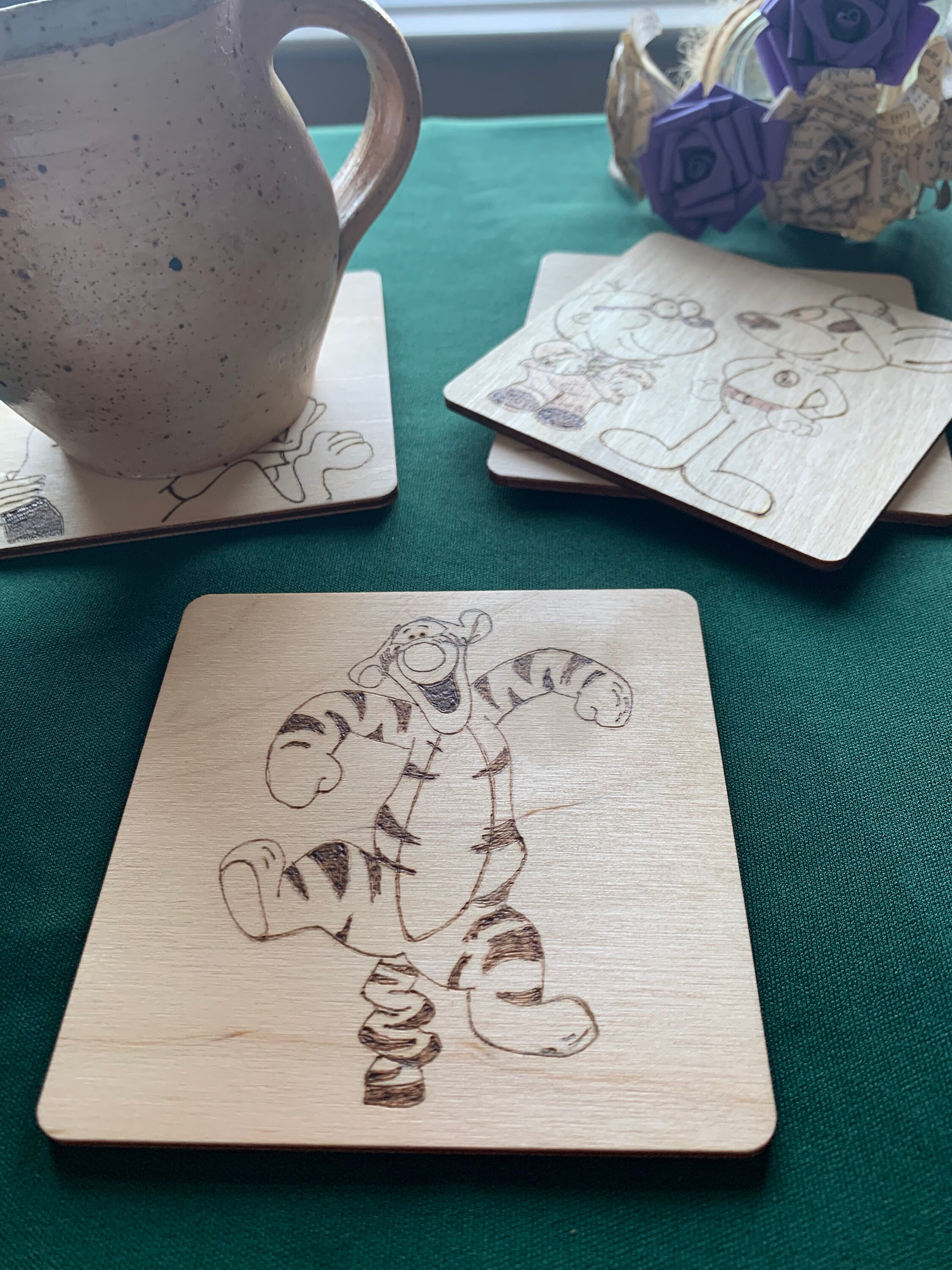 Retro, Classic Cartoon Character Wooden Coasters - Etsy UK